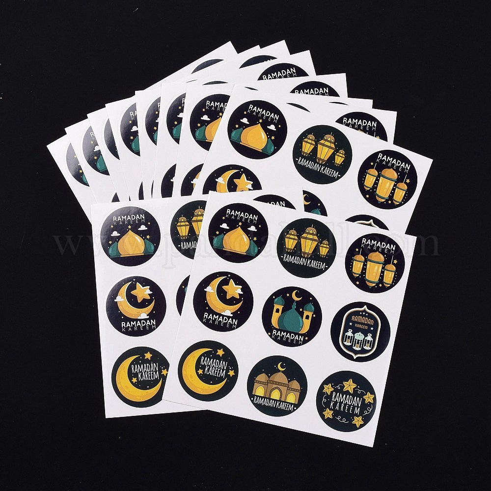 Wholesale Lesser Bairam Theme Paper Stickers - Pandahall.com