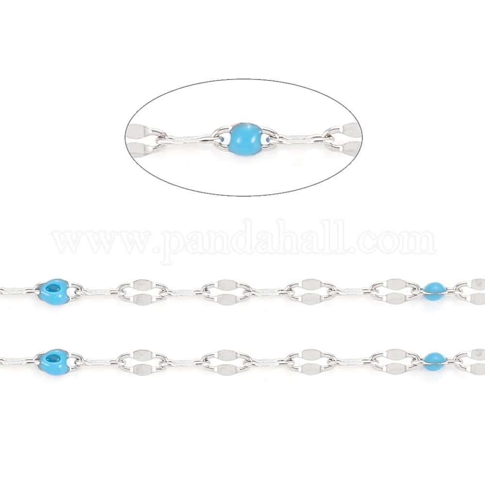 Wholesale Handmade 304 Stainless Steel Dapped Chains - Pandahall.com