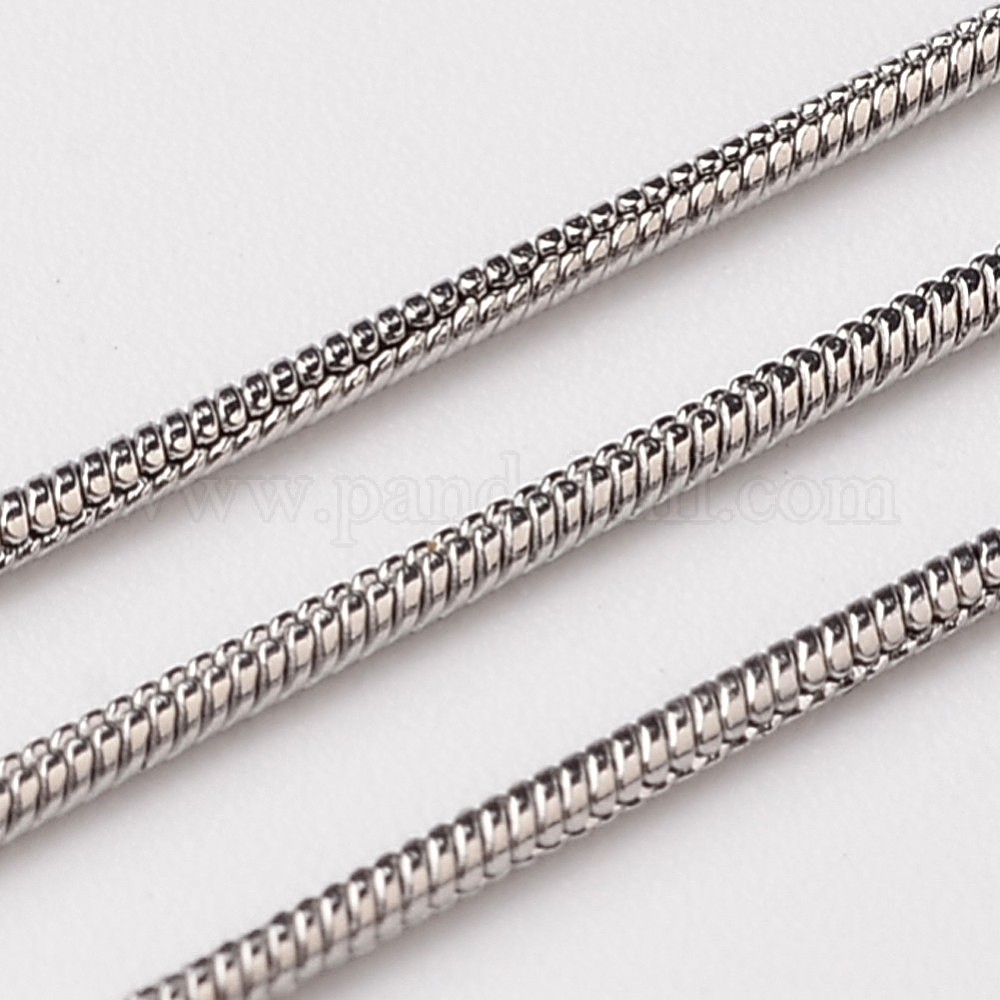 Wholesale Tarnish Resistant 304 Stainless Steel Round Snake Chains ...