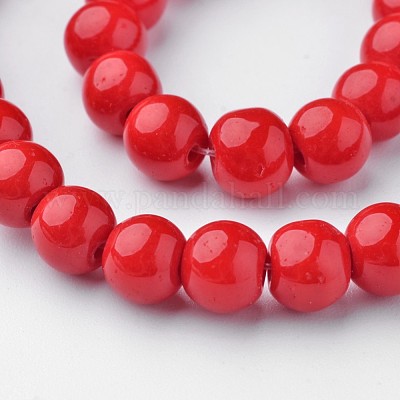 Wholesale Opaque Solid Color Glass Beads Strands - Pandahall.com