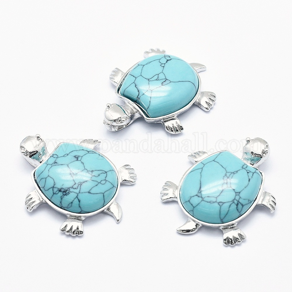 Wholesale Synthetic Green Turquoise Pendant - Pandahall.com