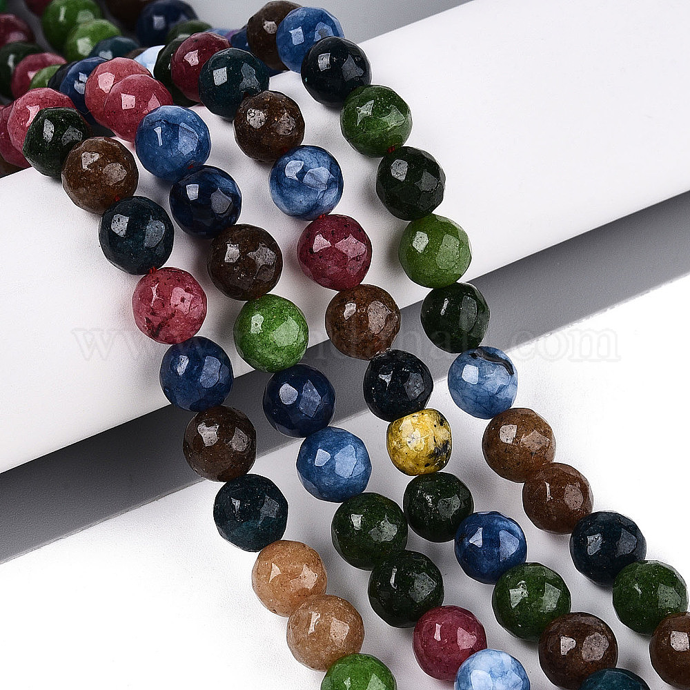 Wholesale Dyed Natural White Jade Beads Strands - Pandahall.com
