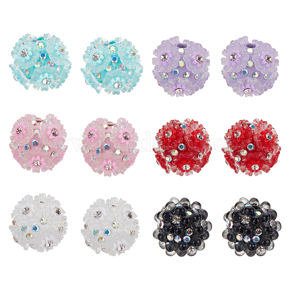 Wholesale 12Pcs 6 Colors Handmade Polymer Clay Beads - Pandahall.com