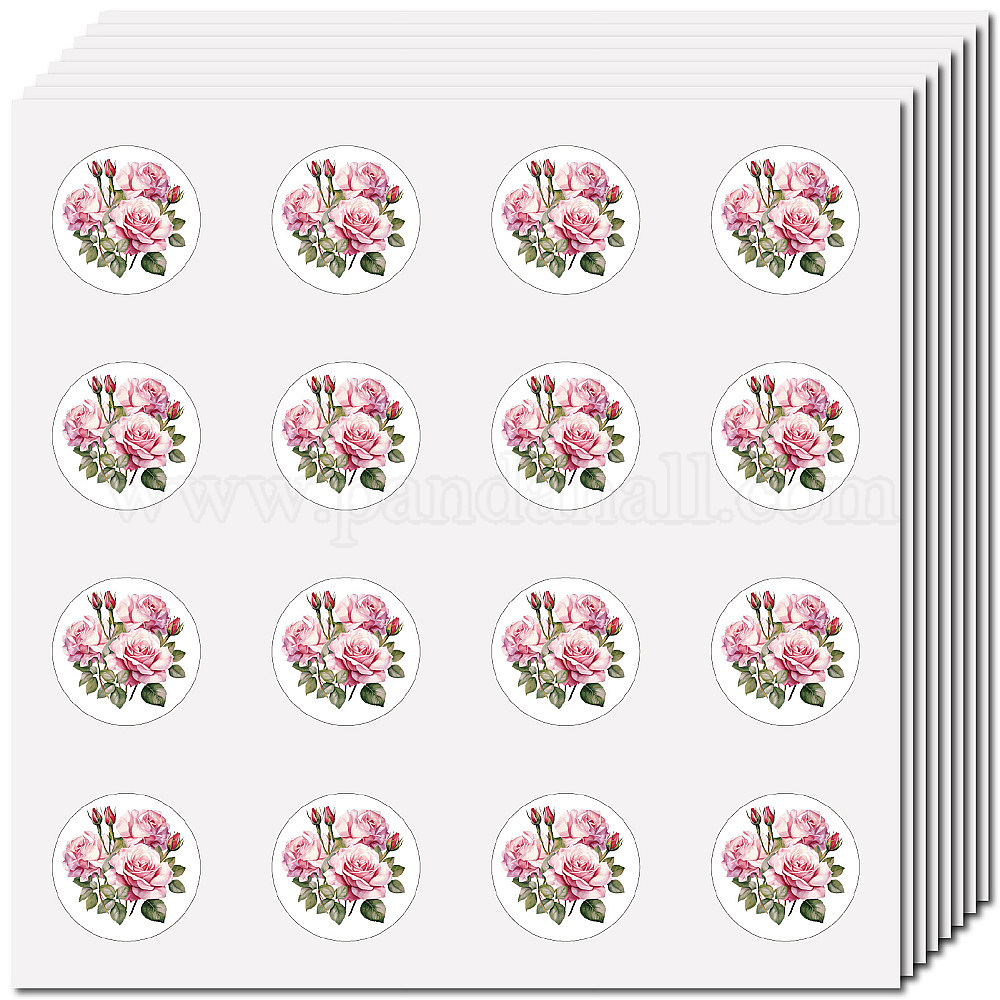 Wholesale 8 Sheets Plastic Waterproof Self-Adhesive Picture Stickers ...