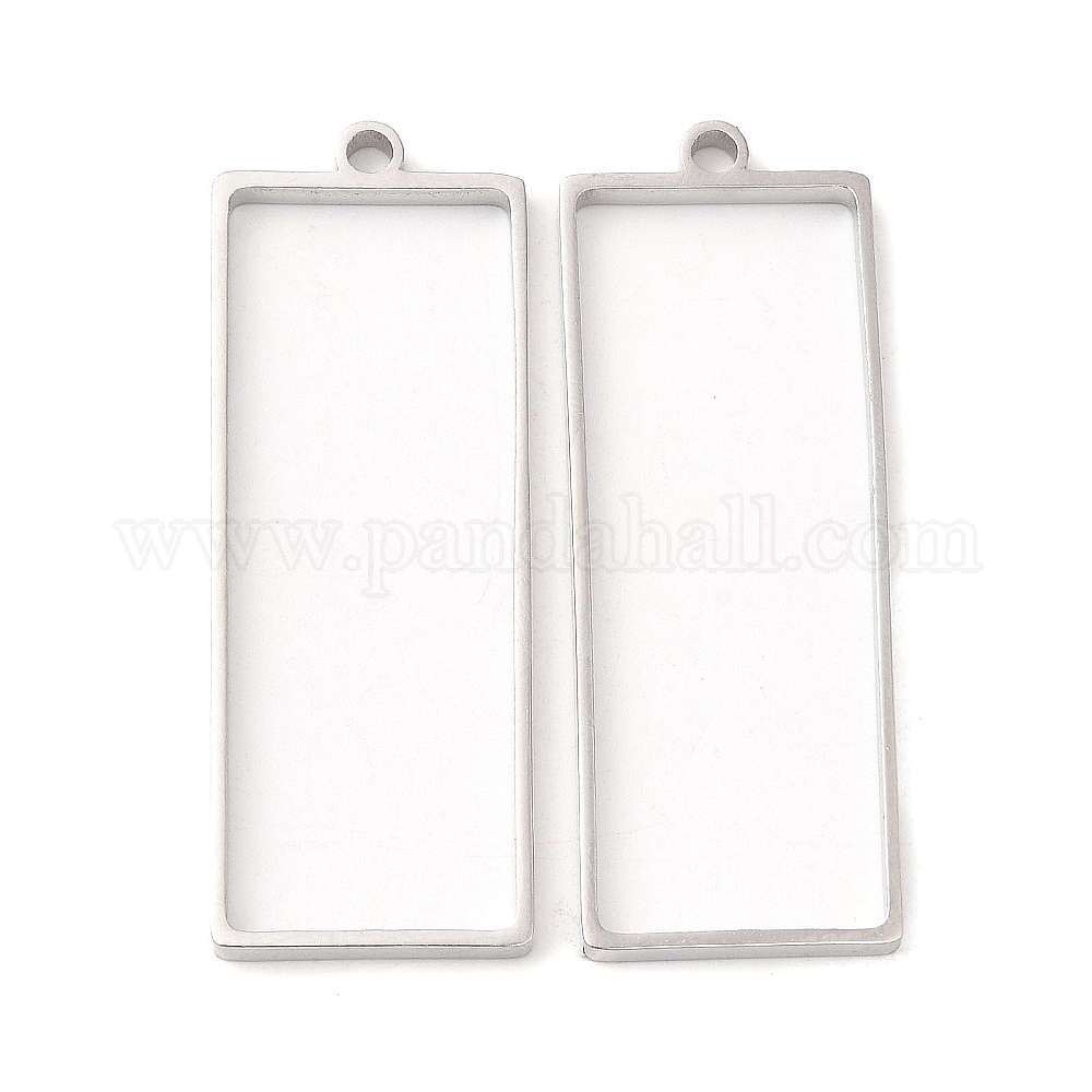 Wholesale Non-Tarnish 304 Stainless Steel Open Back Bezel Rectangle ...