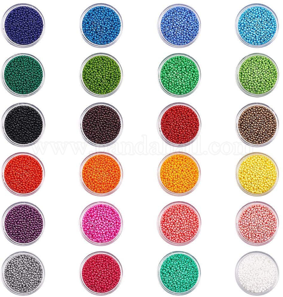 Wholesale 24 Colors Grade A Glass Seed Beads Sets - Pandahall.com
