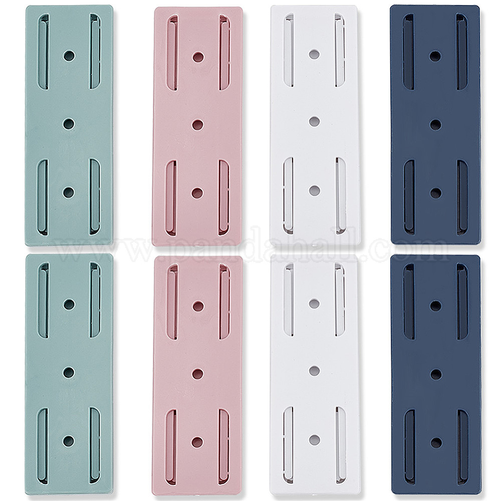 Wholesale 12 Sets 4 Colors PP Plastic Wall/Tabletop-mounted Power Strip ...