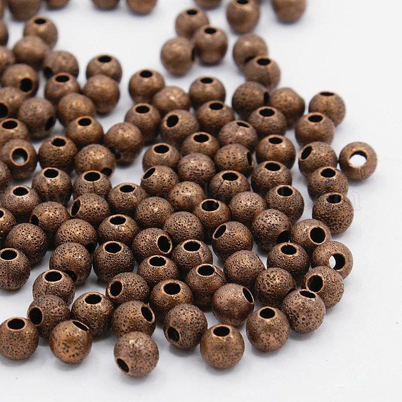 Wholesale Brass Textured Beads - Pandahall.com
