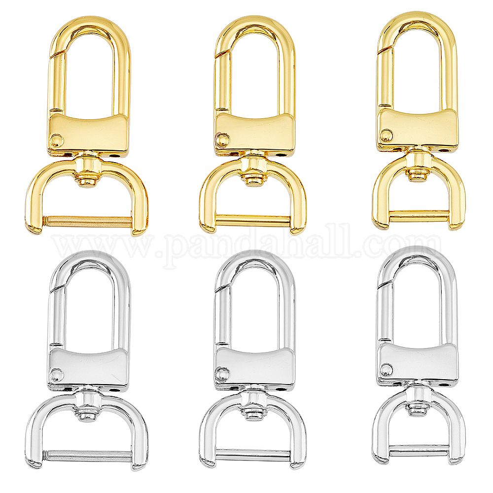 Wholesale 6Pcs 2 Colors Strong Hinge Swivel Clasps Zinc Alloy Trigger ...