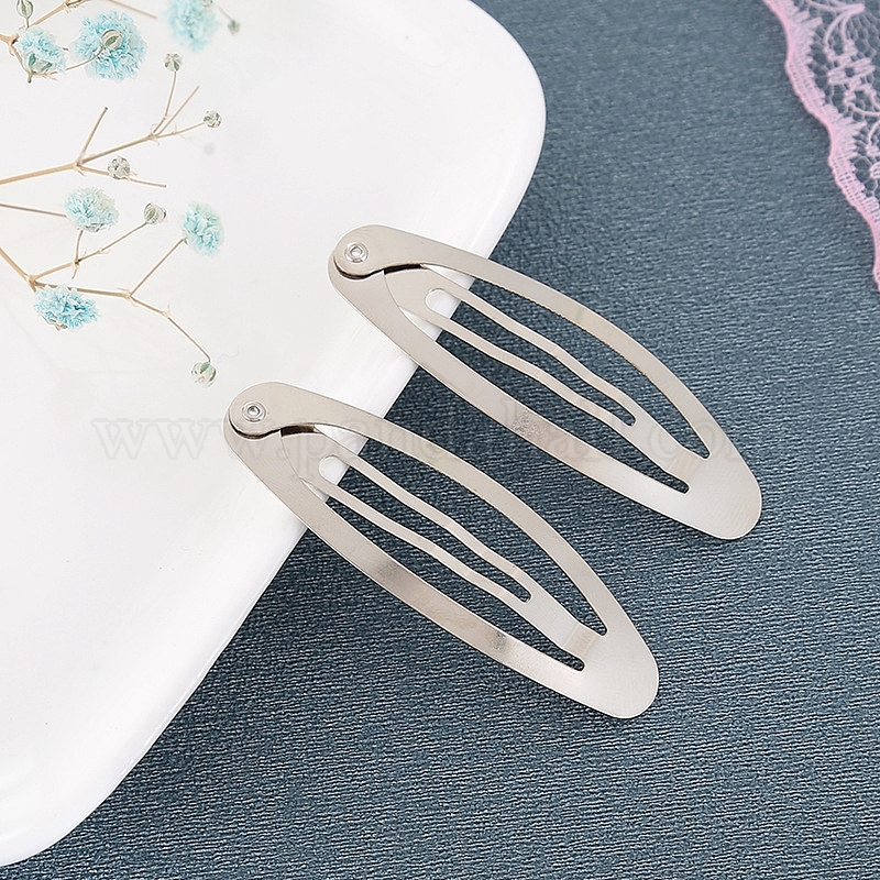 Wholesale Alloy Snap Hair Clips - Pandahall.com