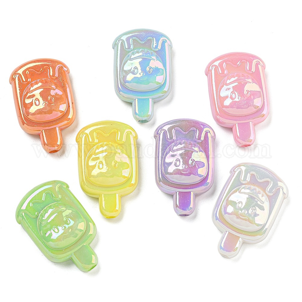 Wholesale UV Plating Iridescent Acrylic Beads - Pandahall.com