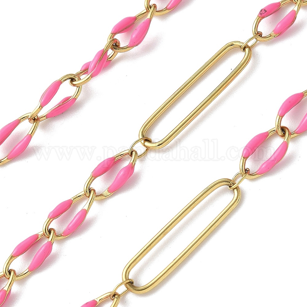 Wholesale 304 Stainless Steel Enamel Figaro Chains - Pandahall.com