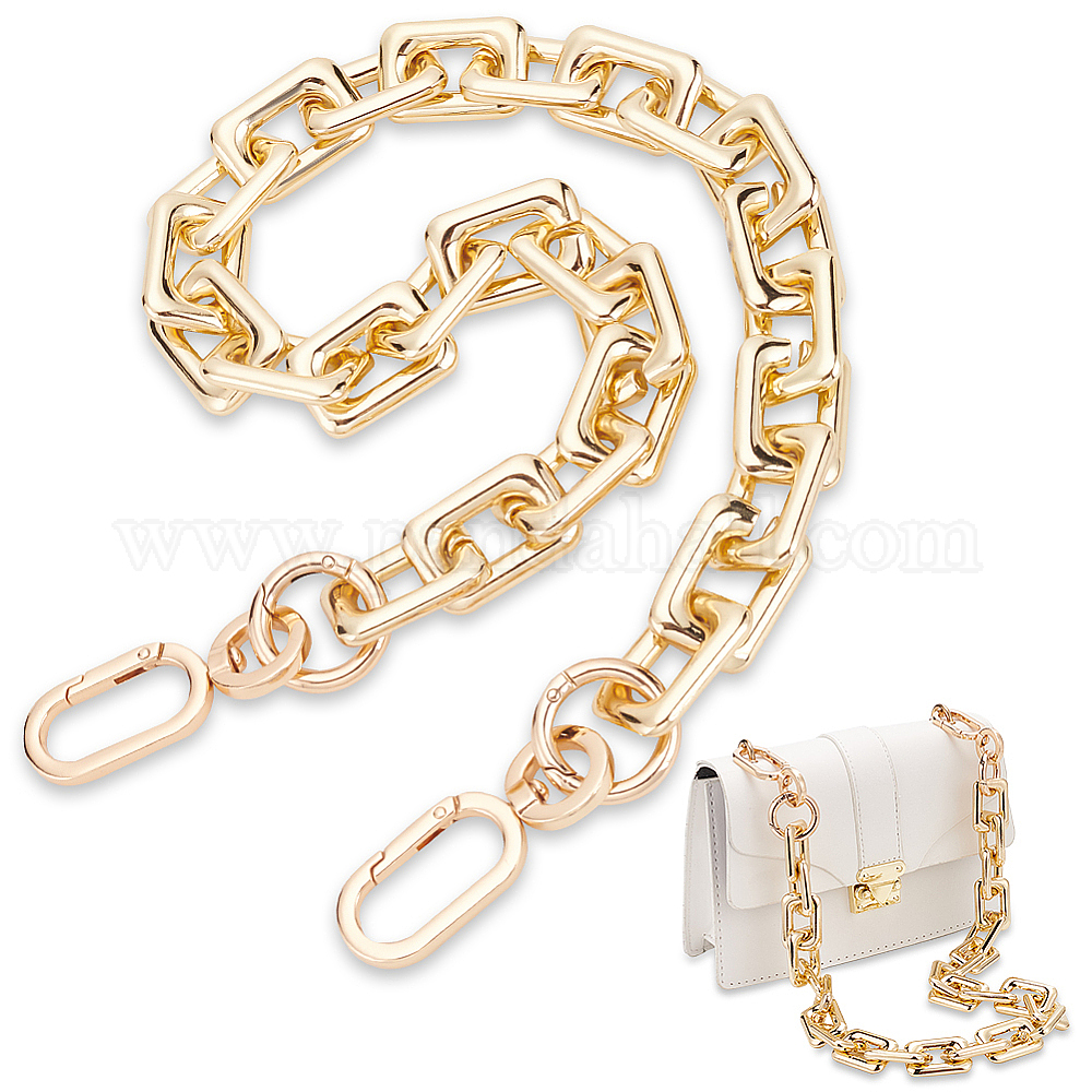 Wholesale Brass Covered Aluminum Cross Chain Bag Handles - Pandahall.com