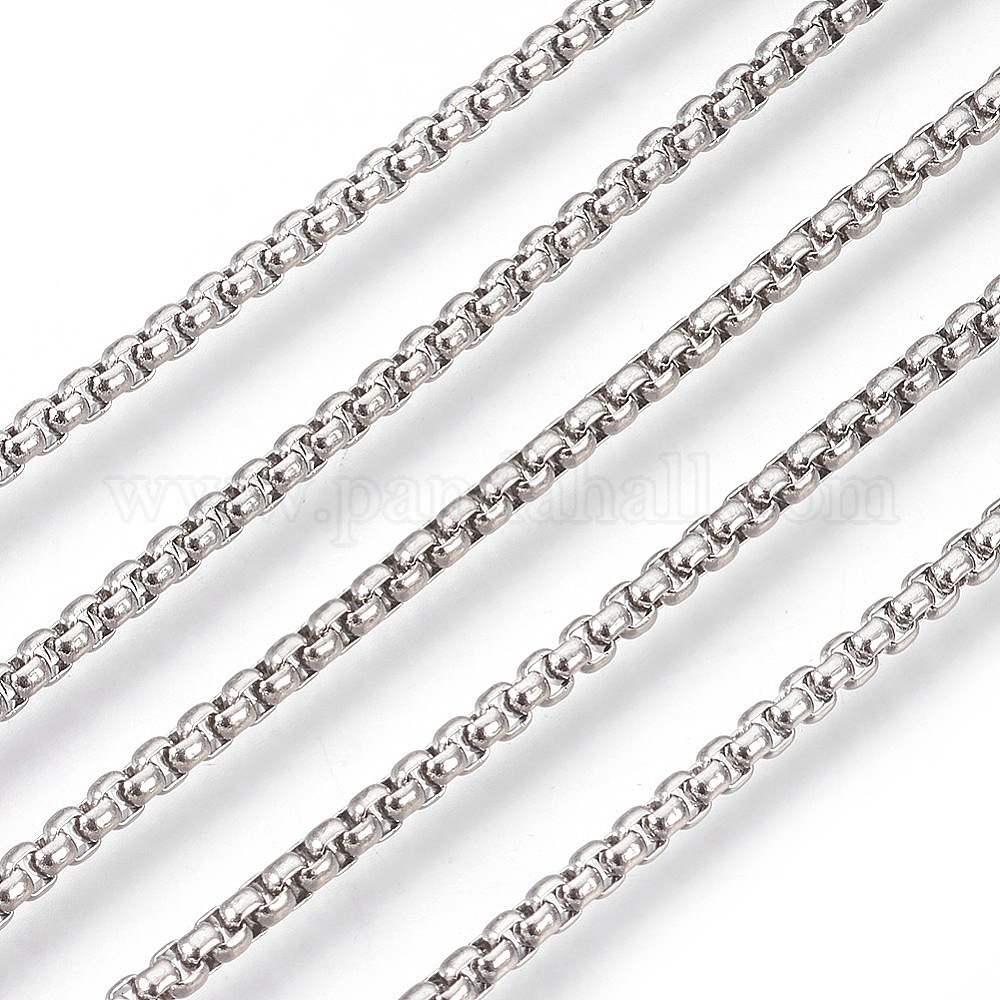 Wholesale Tarnish Resistant 304 Stainless Steel Box Chains - Pandahall.com
