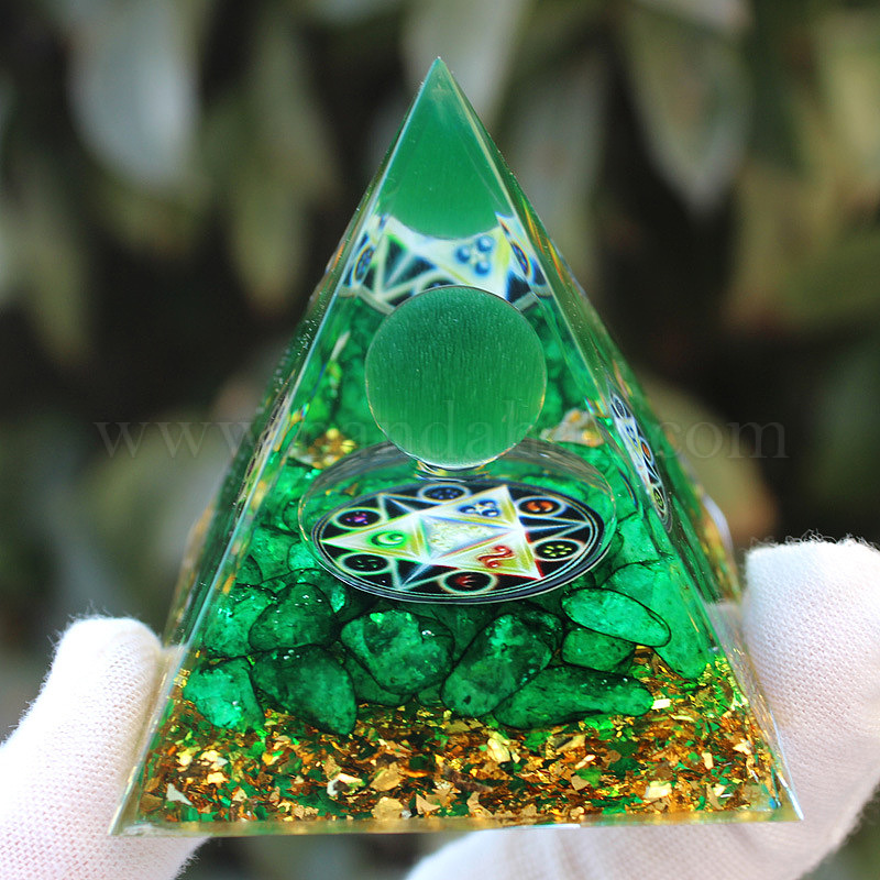 Wholesale Orgonite Pyramid Resin Energy Generators - Pandahall.com