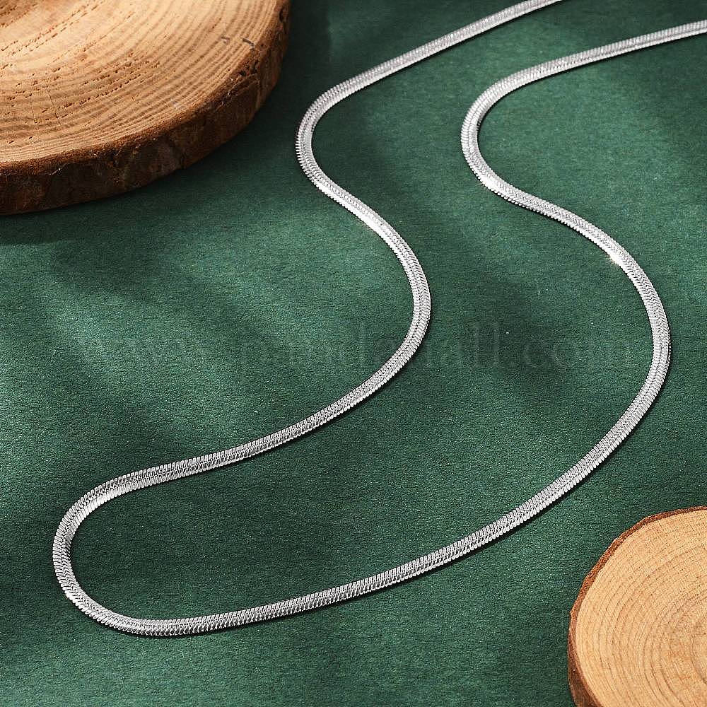 Wholesale Tarnish Resistant 304 Stainless Steel Snake Chains Necklaces ...