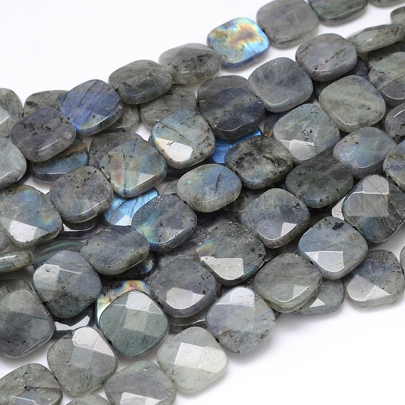 Wholesale Natural Labradorite Square Bead Strands - Pandahall.com