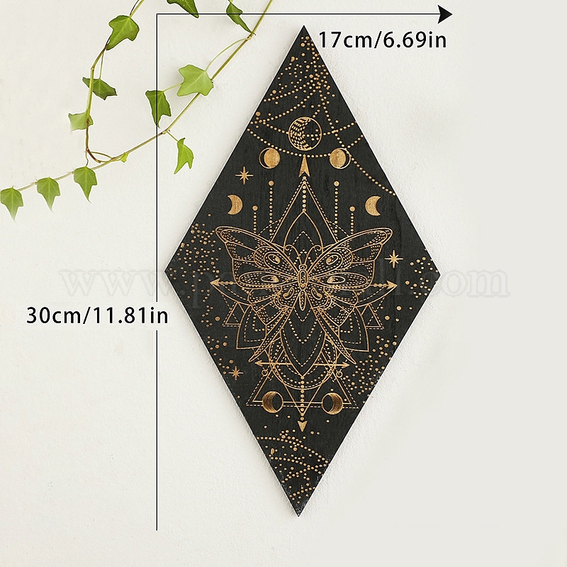 Wholesale Rhombus Wood Wall Decoration - Pandahall.com