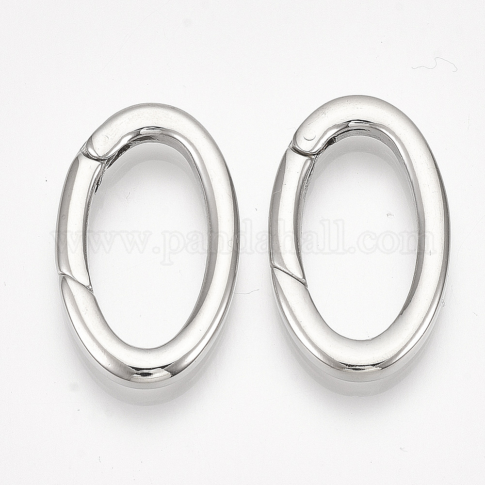 Wholesale Non-Tarnish 304 Stainless Steel Spring Gate Rings - Pandahall.com