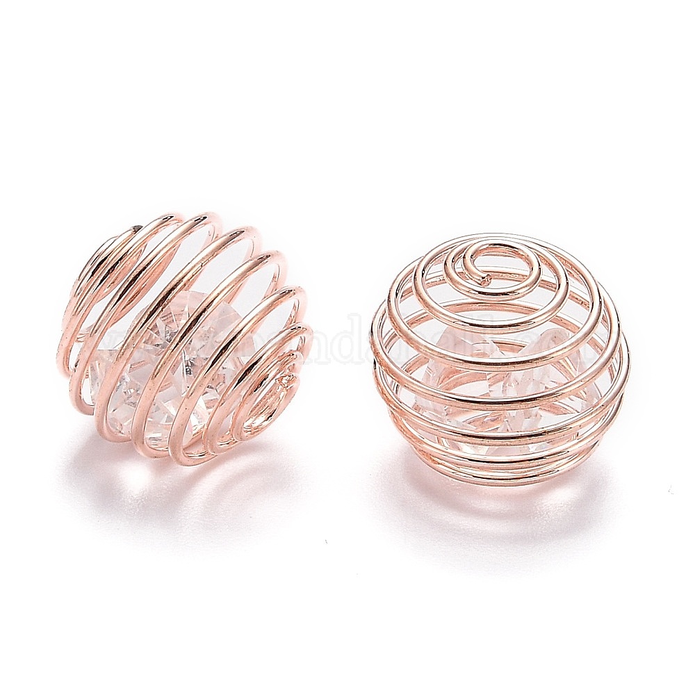 Wholesale Iron Wrap-around Spiral Bead Cages - Pandahall.com