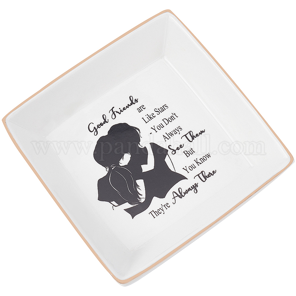 Wholesale Porcelain Square Jewelry Holder - Pandahall.com