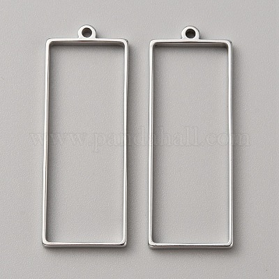 Wholesale 304 Stainless Steel Open Back Bezel Pendants - Pandahall.com