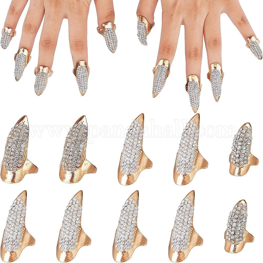 Wholesale Alloy Women Finger Nail Rings - Pandahall.com