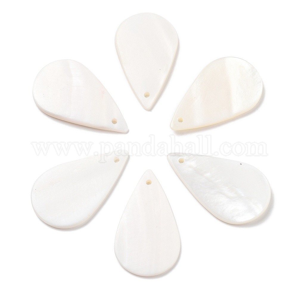 Wholesale Natural Cotton Shell Pendants - Pandahall.com