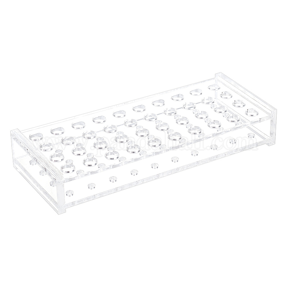 Wholesale 40-Hole 0.5ML Acrylic Laboratory Test Tube Rack - Pandahall.com