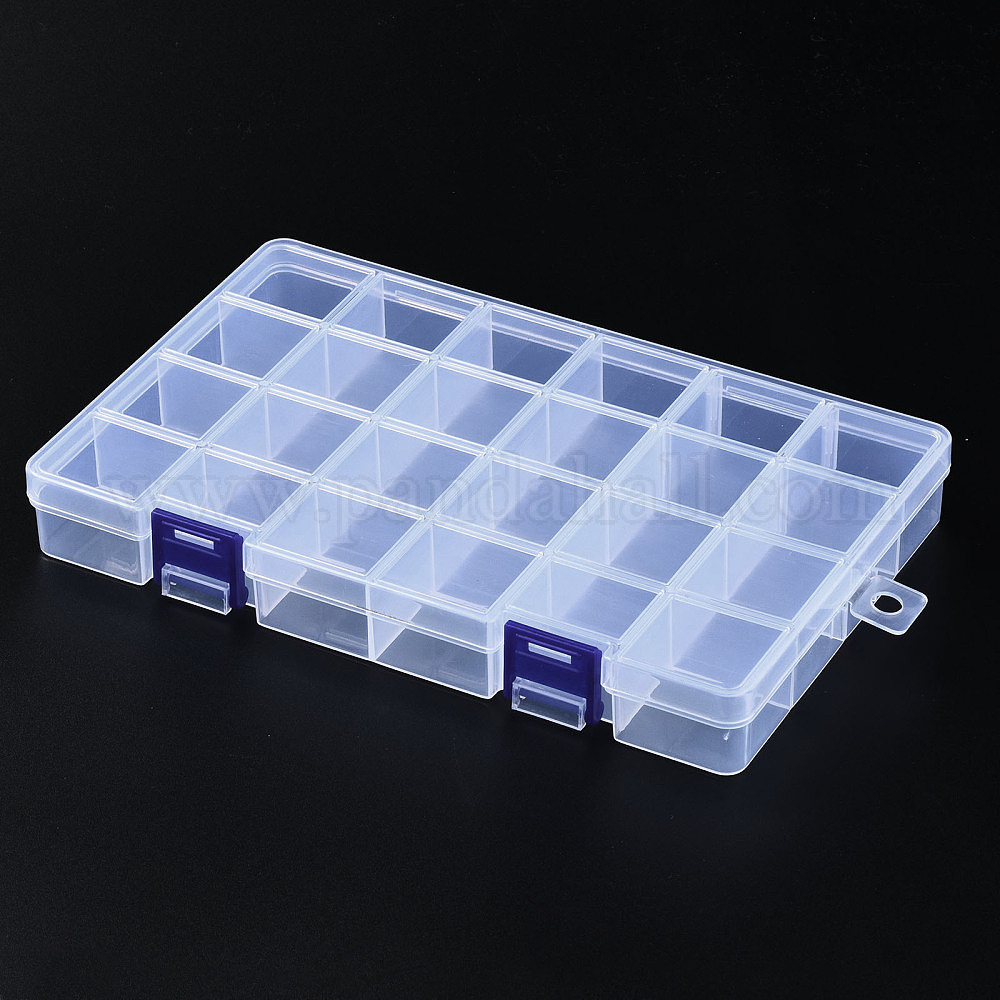 Wholesale Rectangle Polypropylene(PP) Bead Storage Containers - Pandahall.com