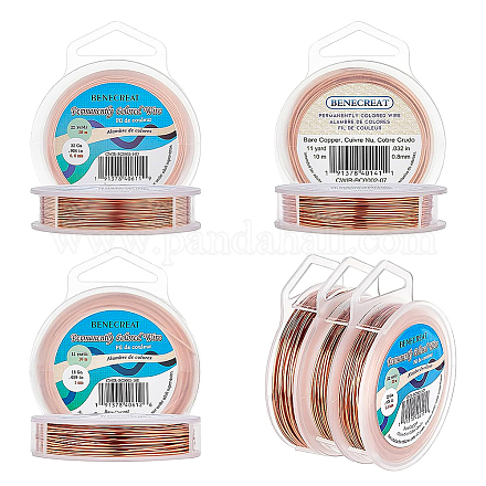 Wholesale 3 Rolls 3 Styles Round Copper Craft Wire - Pandahall.com