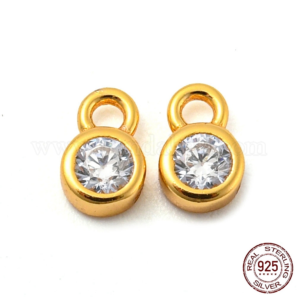 Wholesale Real 18K Gold Plated 925 Sterling Silver Charms - Pandahall.com