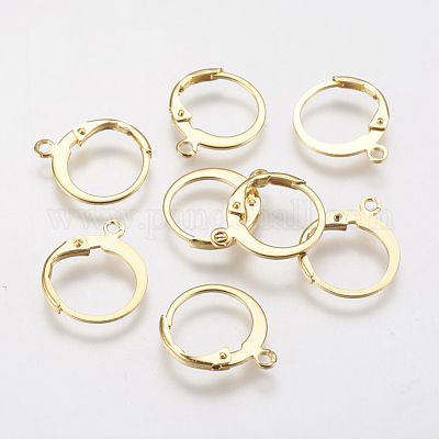 Gold filled leverback earring findings store