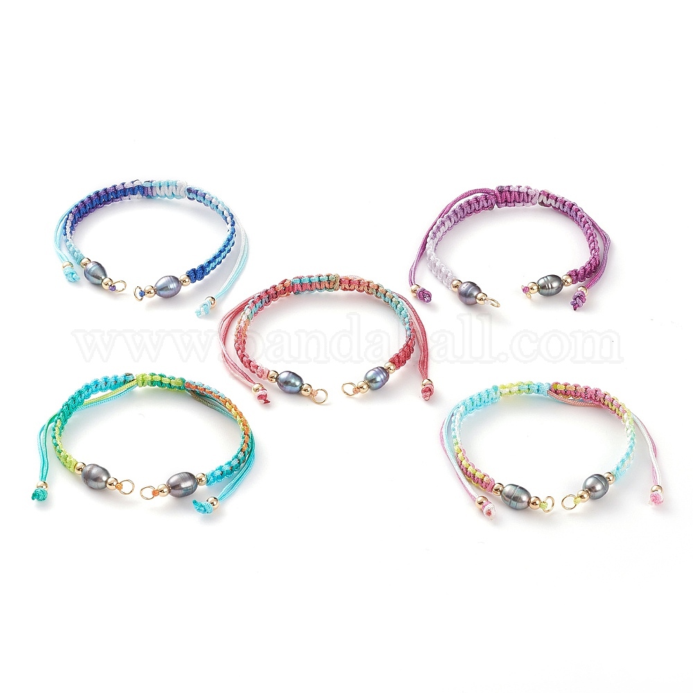 Wholesale Adjustable Polyester Braided Cord Bracelet Making - Pandahall.com
