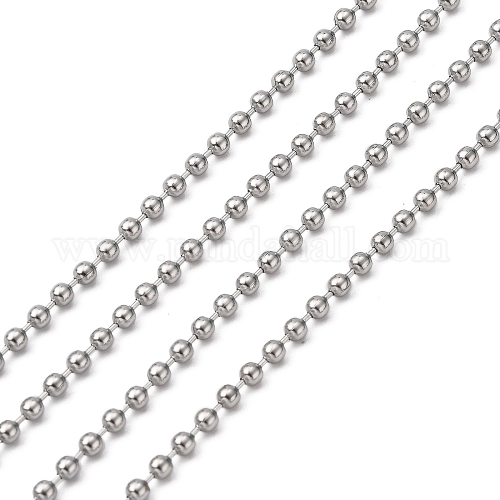 Wholesale Tarnish Resistant 304 Stainless Steel Ball Beaded Chains ...