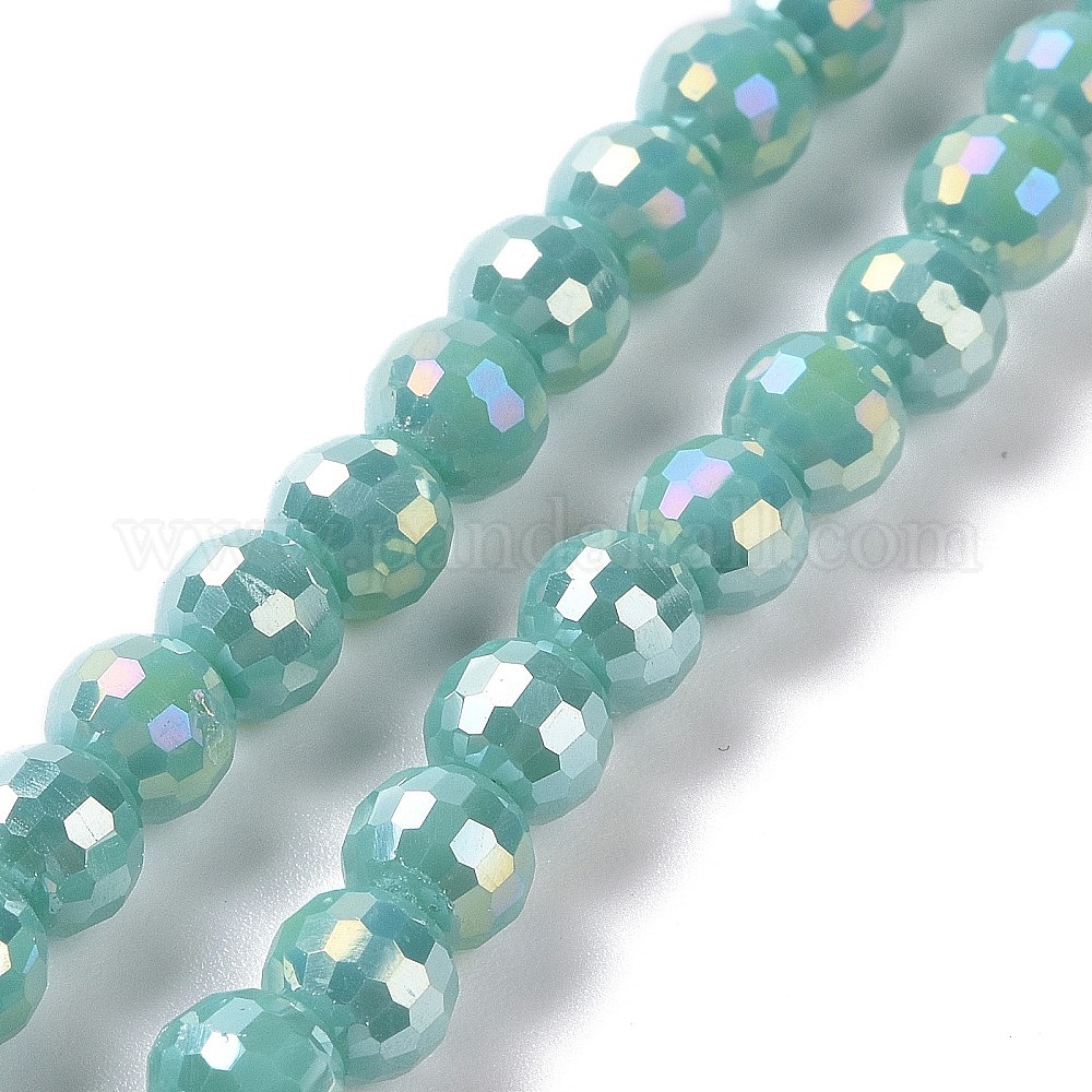 Wholesale Electroplate Opaque Solid Color Glass Beads Strands ...