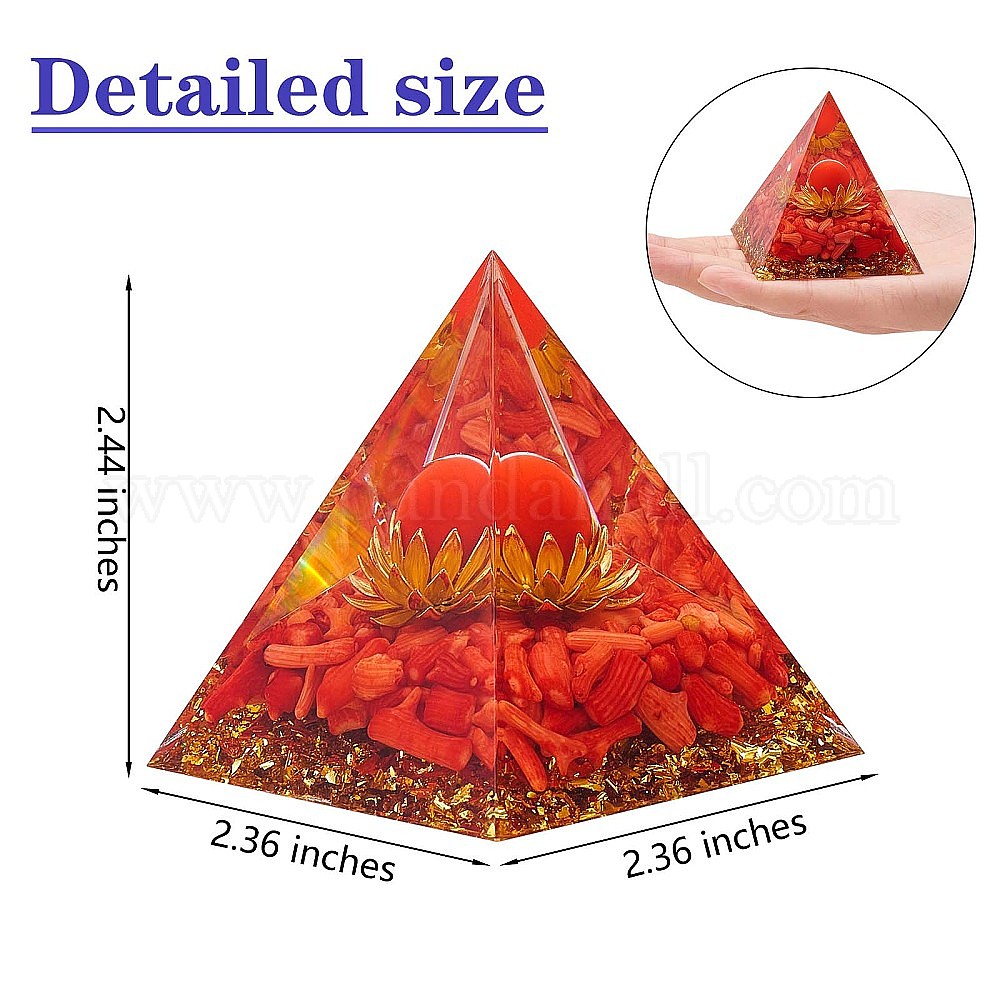 Wholesale Orgone Pyramid Protection Crystal Gemstone Pyramid Reiki ...