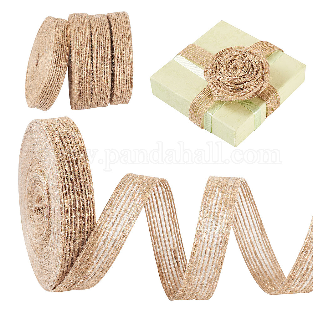 Wholesale 10M Braided Burlap Ribbon - Pandahall.com