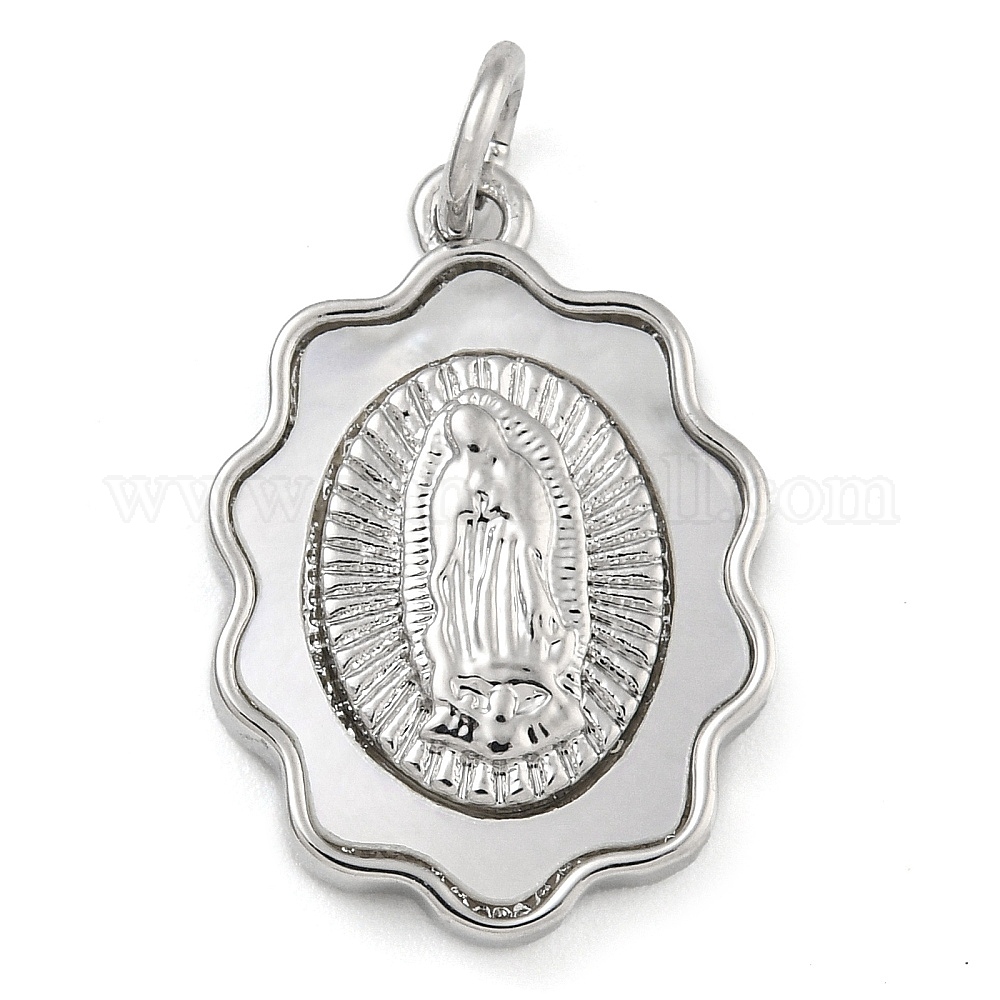 Wholesale Brass Pendants with Shell and Jump Ring - Pandahall.com