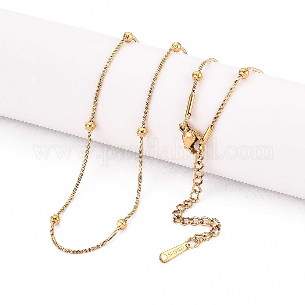 Wholesale 1MM 304 Stainless Steel Satellite Chain Necklaces - Pandahall.com