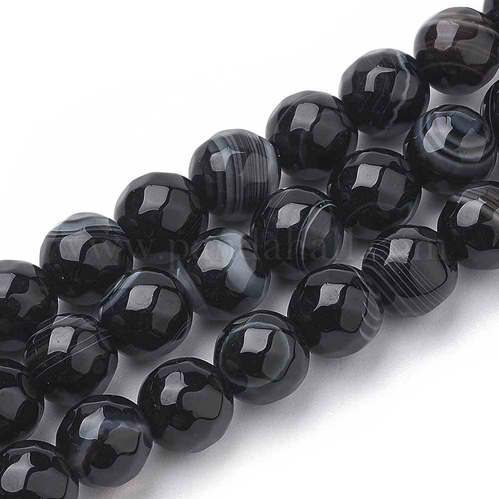 Wholesale Natural Black Agate Beads Strands - Pandahall.com