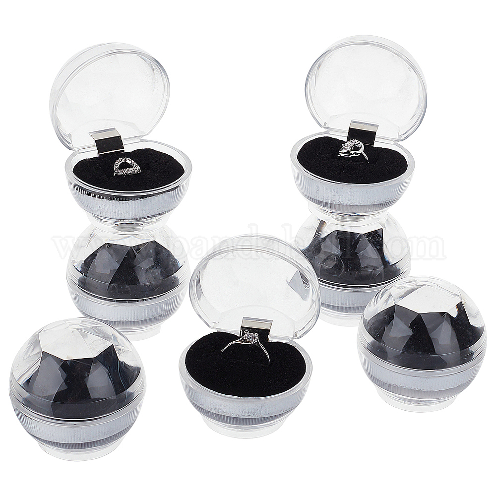 Wholesale Transparent Plastic Ring Boxes - Pandahall.com