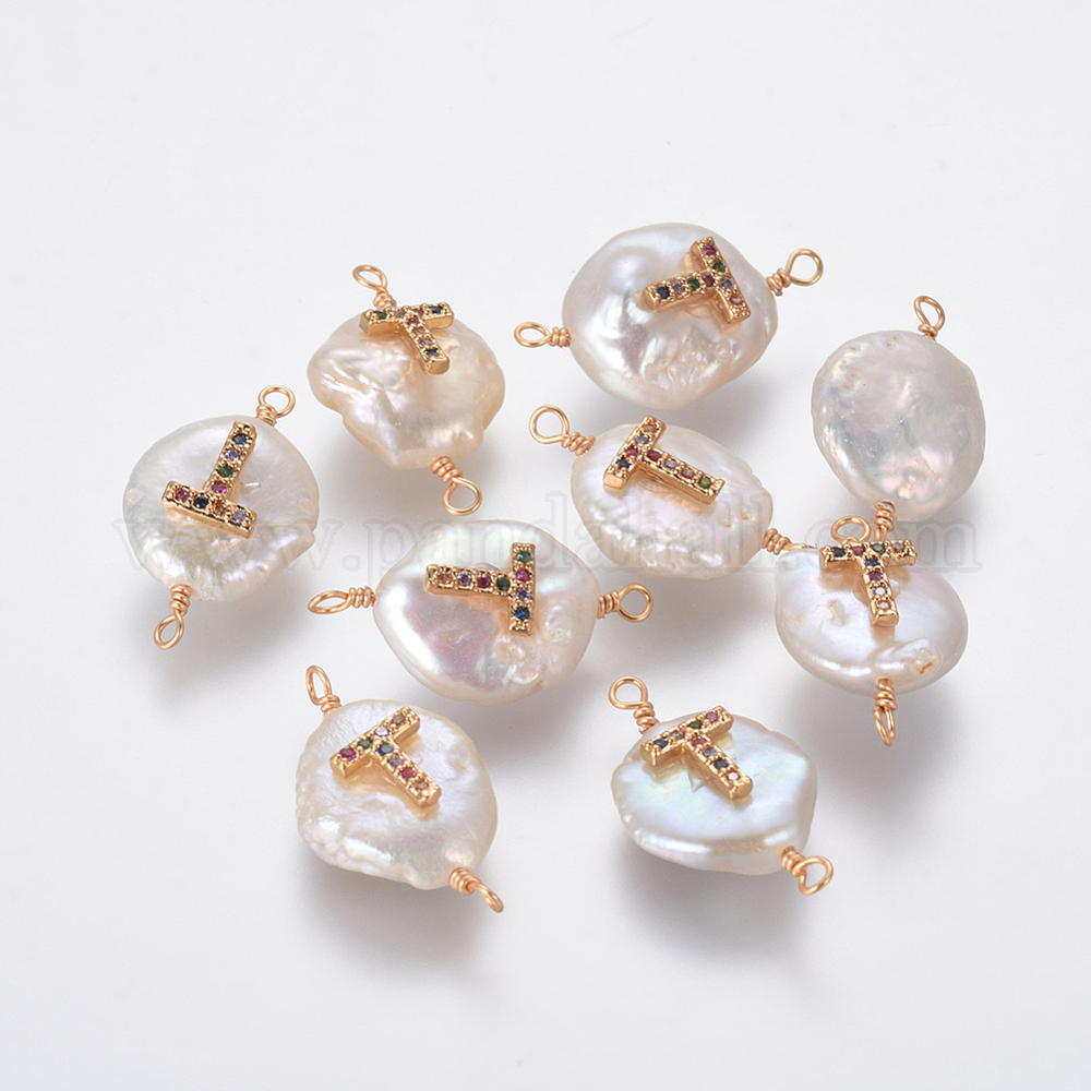 Wholesale Natural Pearl Links connectors - Pandahall.com
