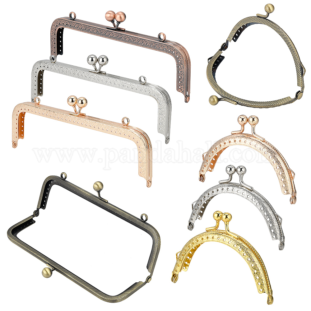 Wholesale 8Pcs 2 Style Iron Purse Frames - Pandahall.com