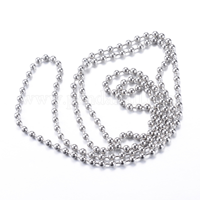 Wholesale Tarnish Resistant 304 Stainless Steel Ball Chains - Pandahall.com