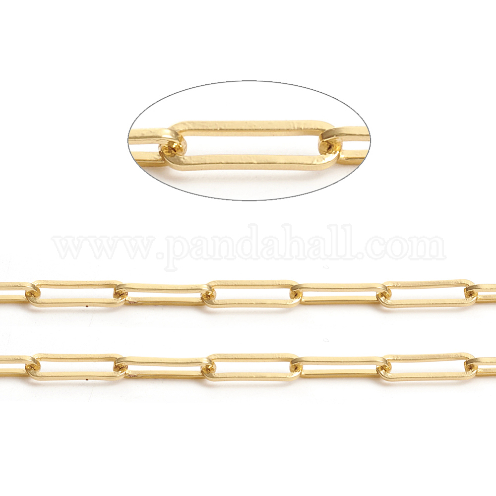 Wholesale Brass Paperclip Chains - Pandahall.com