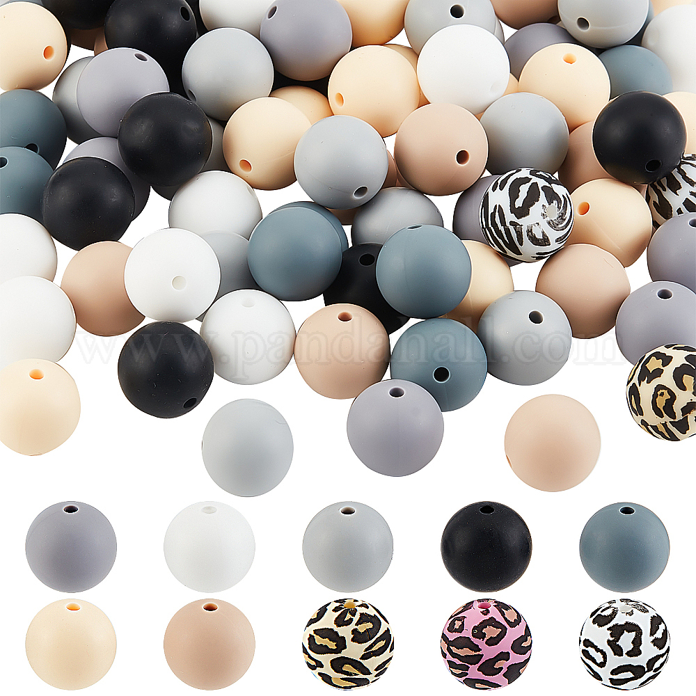 Wholesale 110Pcs Silicone Beads - Pandahall.com