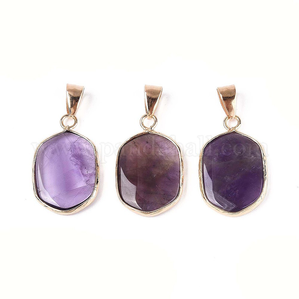 Wholesale Natural Amethyst Pendants - Pandahall.com