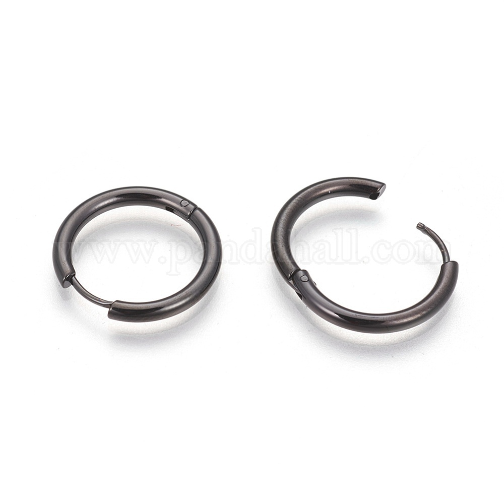Wholesale 304 Stainless Steel Hoop Earrings - Pandahall.com