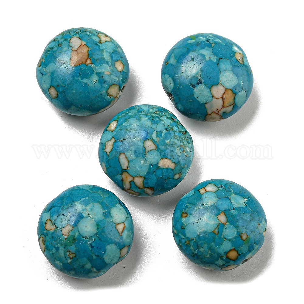 Wholesale Dyed Synthetic Turquoise Beads - Pandahall.com